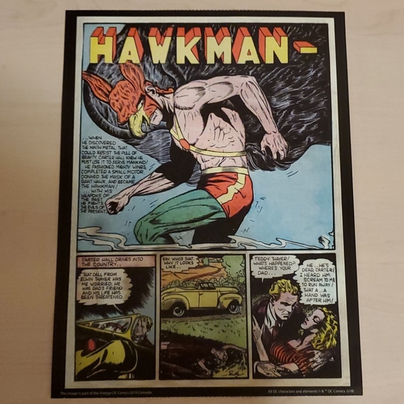 DC Comics | Art | Dc Hawkman Graphic Novel Page Poster | Poshmark